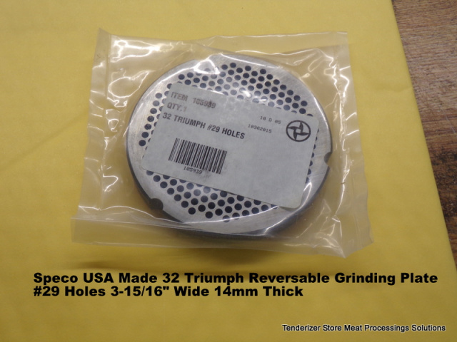 Speco USA Made 32 Triumph Reversable Grinding Plate #29 Holes Between ...