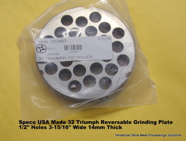 Speco USA Made 32 Triumph Reversible Grinding Plate 1/2" Holes 3-15/16 ...