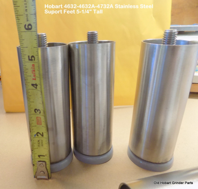 Hobart 4632-4732-4732A OEM Stainless Steel Support Legs-Stud-Feet 5-1/2 ...