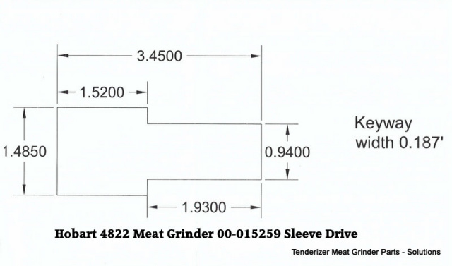 Hobart 4822 Sleeve Drive Attachment Repair Kit M-23618 Grease Seal (Two ...