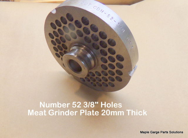Hollymatic-Stainless-Steel-52-Plate-3-8-in-Holes