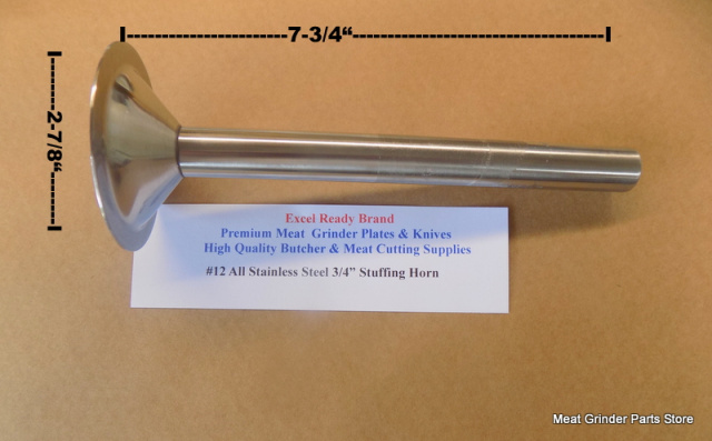 Number 12 Sausage Stuffing Tube 3/4" Wide 7-3/4" Long Ideal Stuffing ...